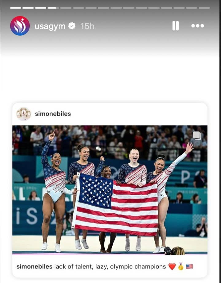 USA Gymnastics' Comment on Simone Biles' Instagram Post Is Turning ...