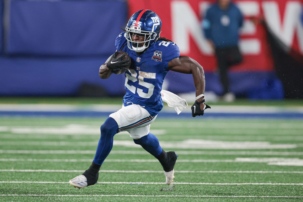 What Do New York Giants Have in Running Back Dante 'Turbo' Miller? - Athlon Sports