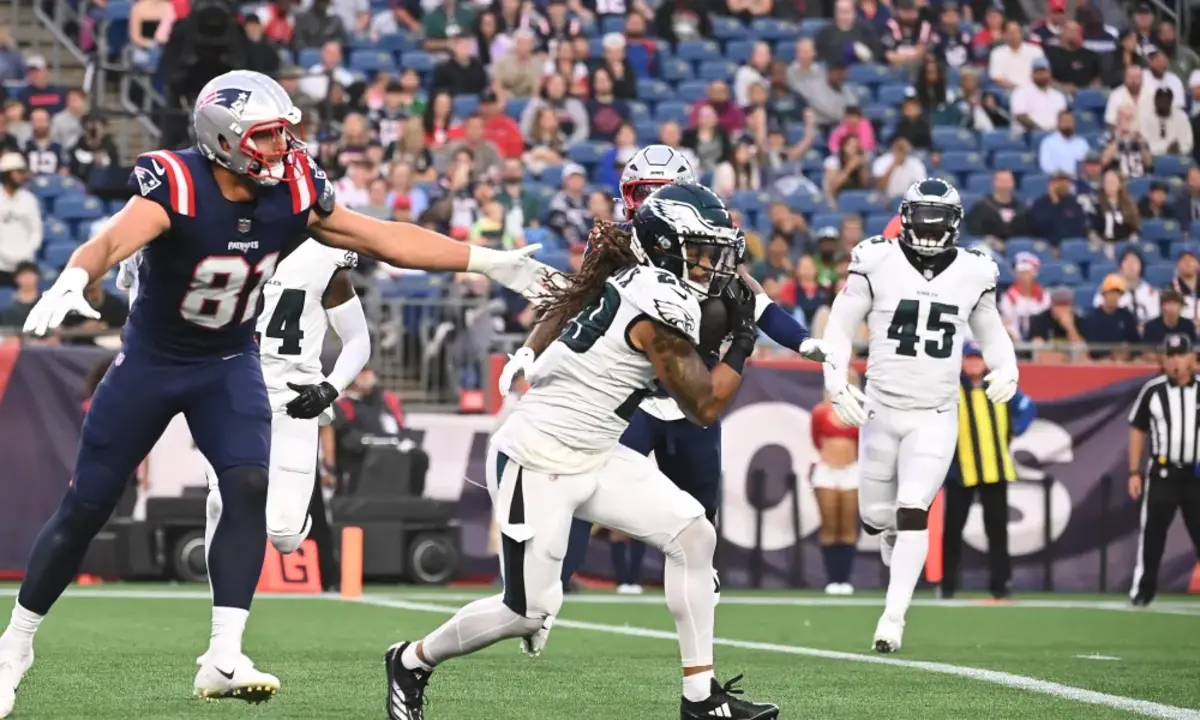 Eagles Trail Patriots 10-3 at Halftime On Drake Maye TD: Preseason Tracker - Athlon Sports