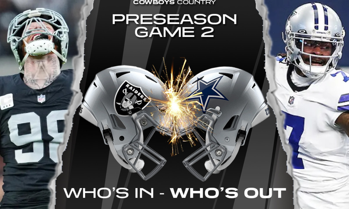 Mazi Smith BREAKING: Dallas Cowboys at Las Vegas Raiders - Ins & Outs Preseason Week 2 - Athlon ...