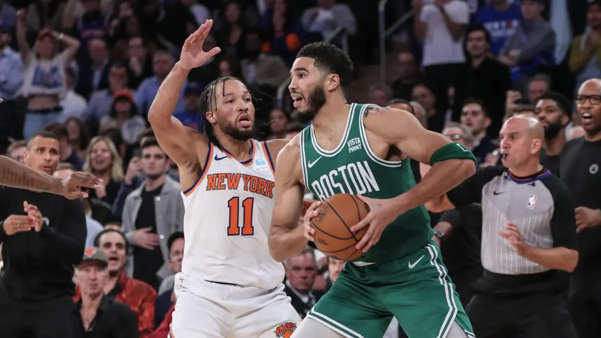 Jalen Brunson Sends Clear Message to Jayson Tatum After Injury in Celtics-Knicks Game - Athlon ...