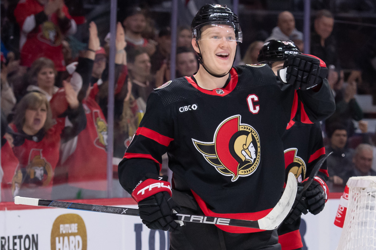 Senators Captain Brady Tkachuk Addresses Trade Speculation - Athlon Sports Senators Captain Brady Tkachuk Addresses Trade Speculation - Athlon Sports