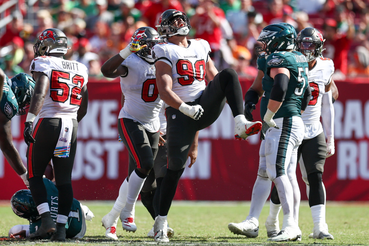 Tampa Bay Buccaneers' Logan Hall Finding 'Sustainable' Stride in Year 3 - Athlon Sports