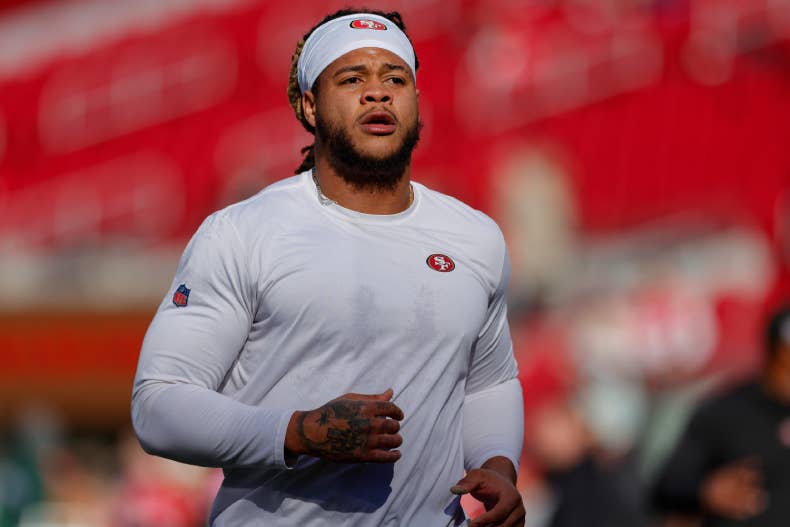 Chase Young is Getting Crushed For Pitiful Effort in NFC Championship ...