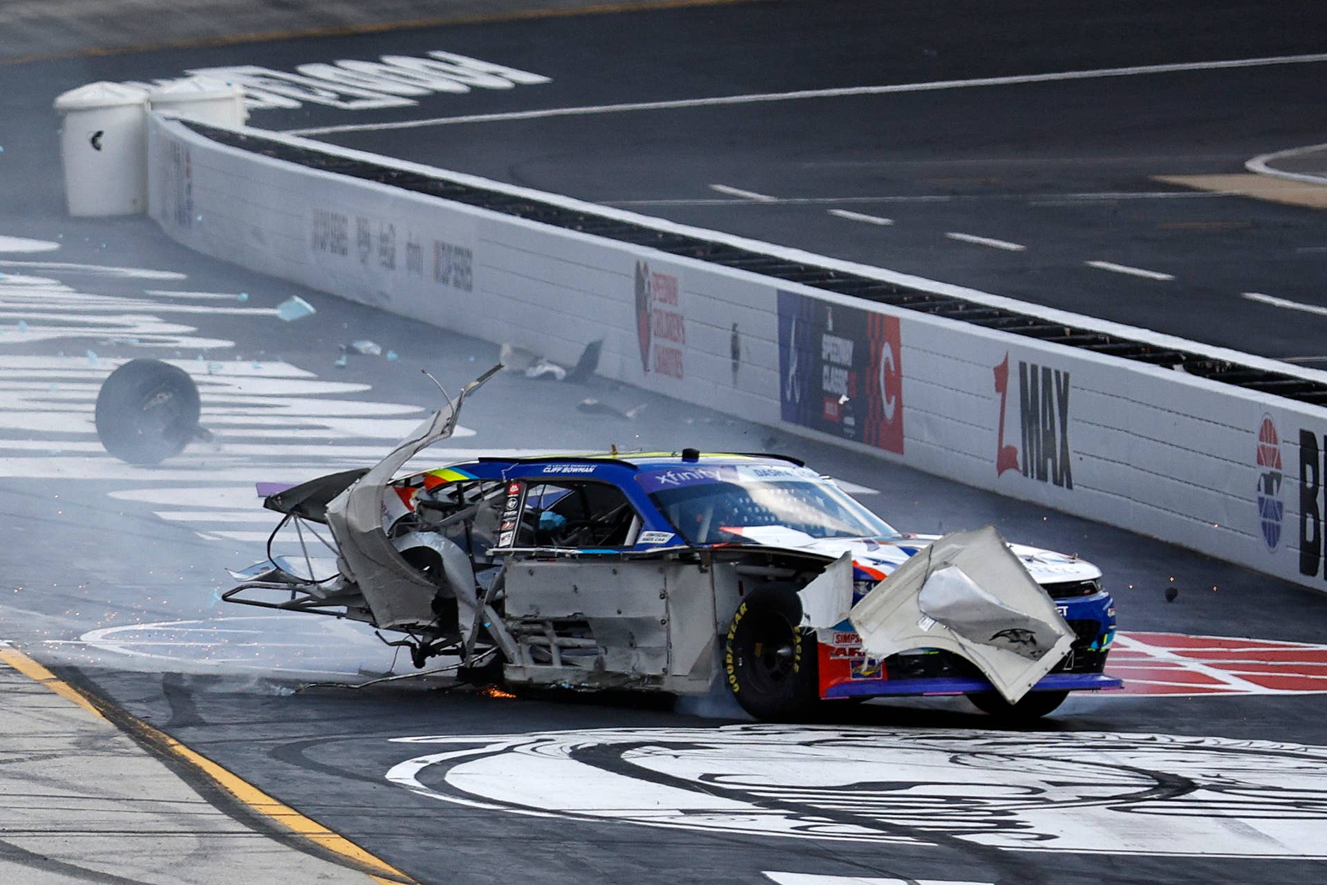 Vicious Hit During Bristol Xfinity Series Race Destroys Cars, Including ...