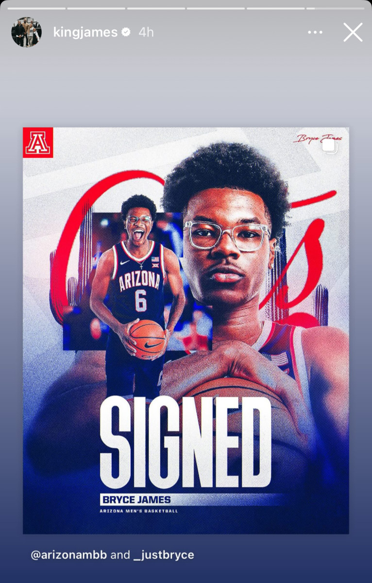 LeBron James Reacts to Major Bryce James News - Athlon Sports