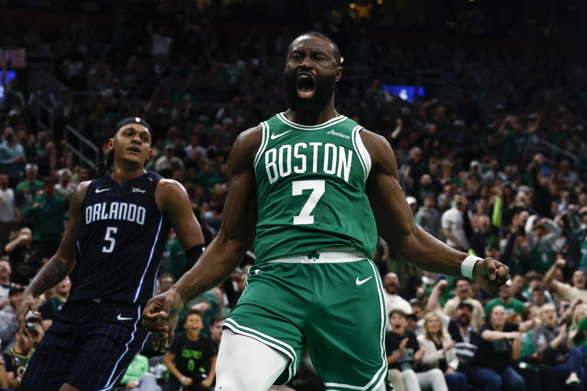 Celtics' Jaylen Brown Sends Strong Message to Magic Star After Game 5 - Athlon Sports