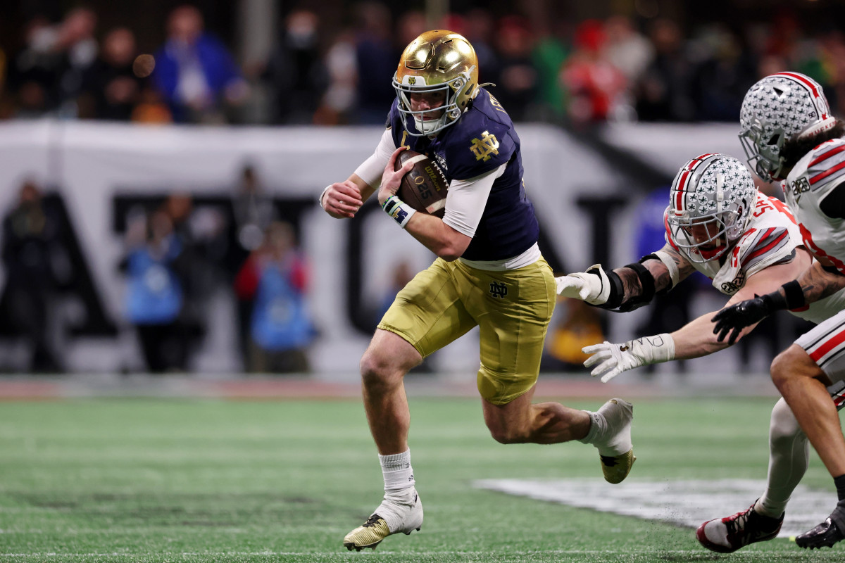 Colts QB Riley Leonard Turns Heads With Draft Reaction - Athlon Sports