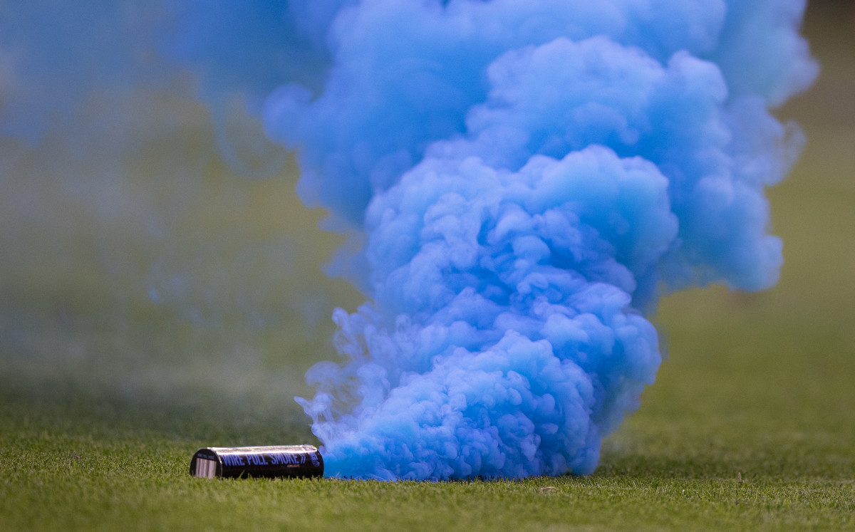 Everton Fans Troll Liverpool With Epic Flare Prank During Title ...