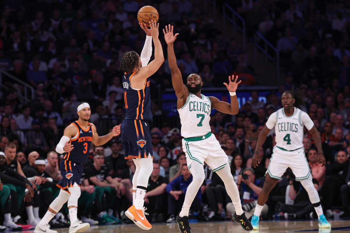NBA Sends Message to Jaylen Brown After Celtics Star Makes History vs. Knicks - Athlon Sports