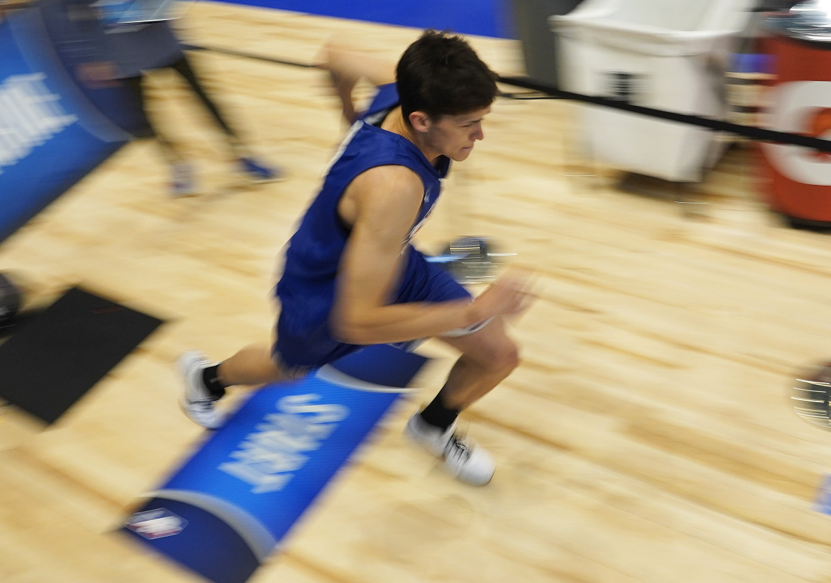 Egor Demin turning heads with strong NBA Combine - Athlon Sports