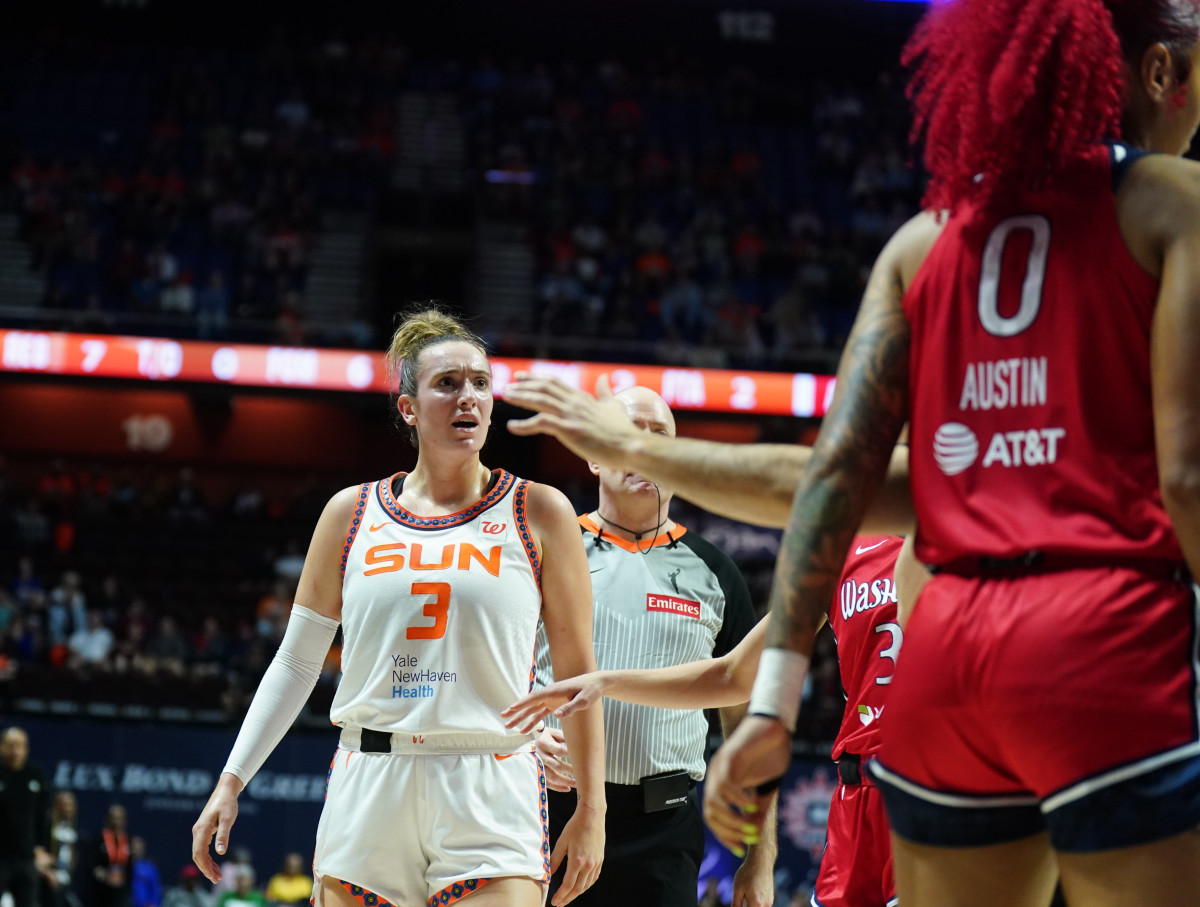 Sun Guard Marina Mabrey Gets a Tech After Standing Up For Her Teammate ...