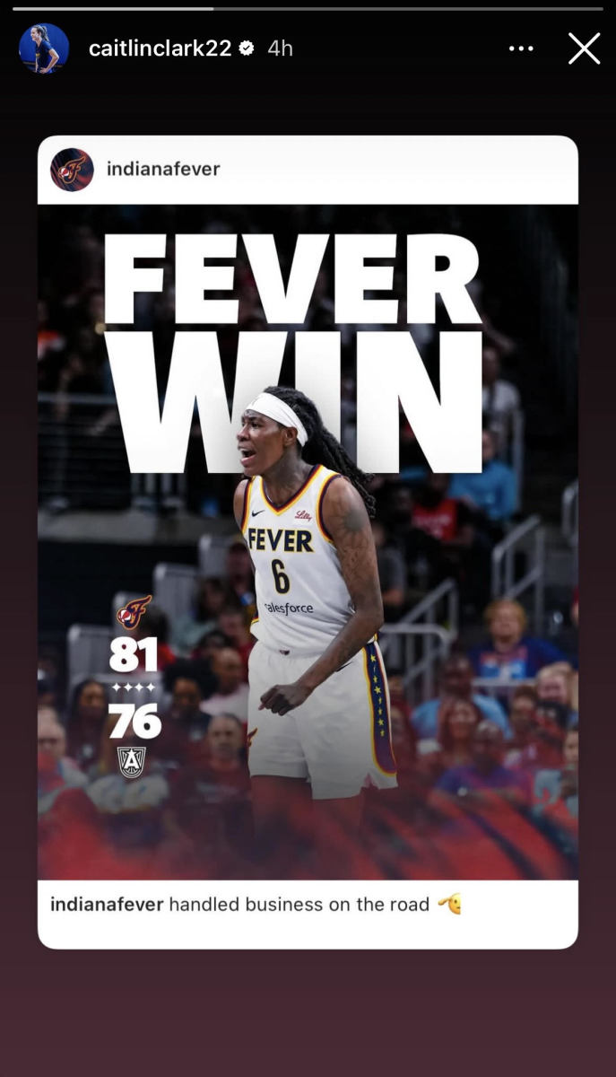 Caitlin Clark Had No Words for Indiana Fever's New Post on Friday ...