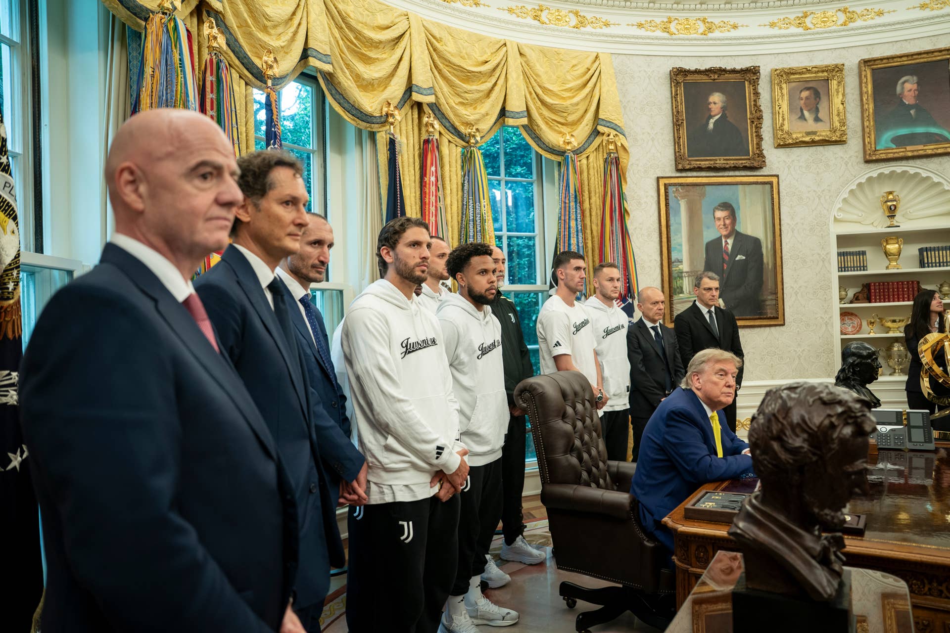 Trump’s Soccer Faux Pas Leaves Juventus Players Speechless - Athlon Sports