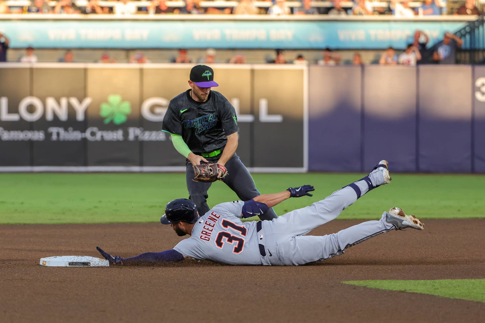 Riley Greene Makes 'Ridiculous' Leaping Catch Over Bullpen in Tigers ...