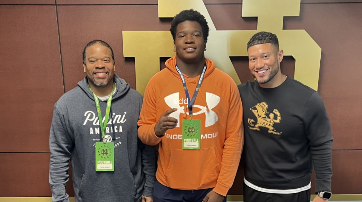 Big Time Defensive Lineman Elijah Golden Talks Notre Dame Visit ...