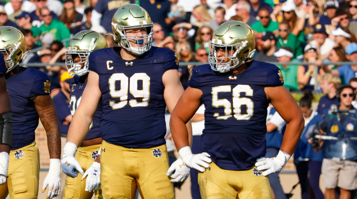 Notre Dame Defensive Line Will Play A Crucial Role Against Indiana - Athlon Sports