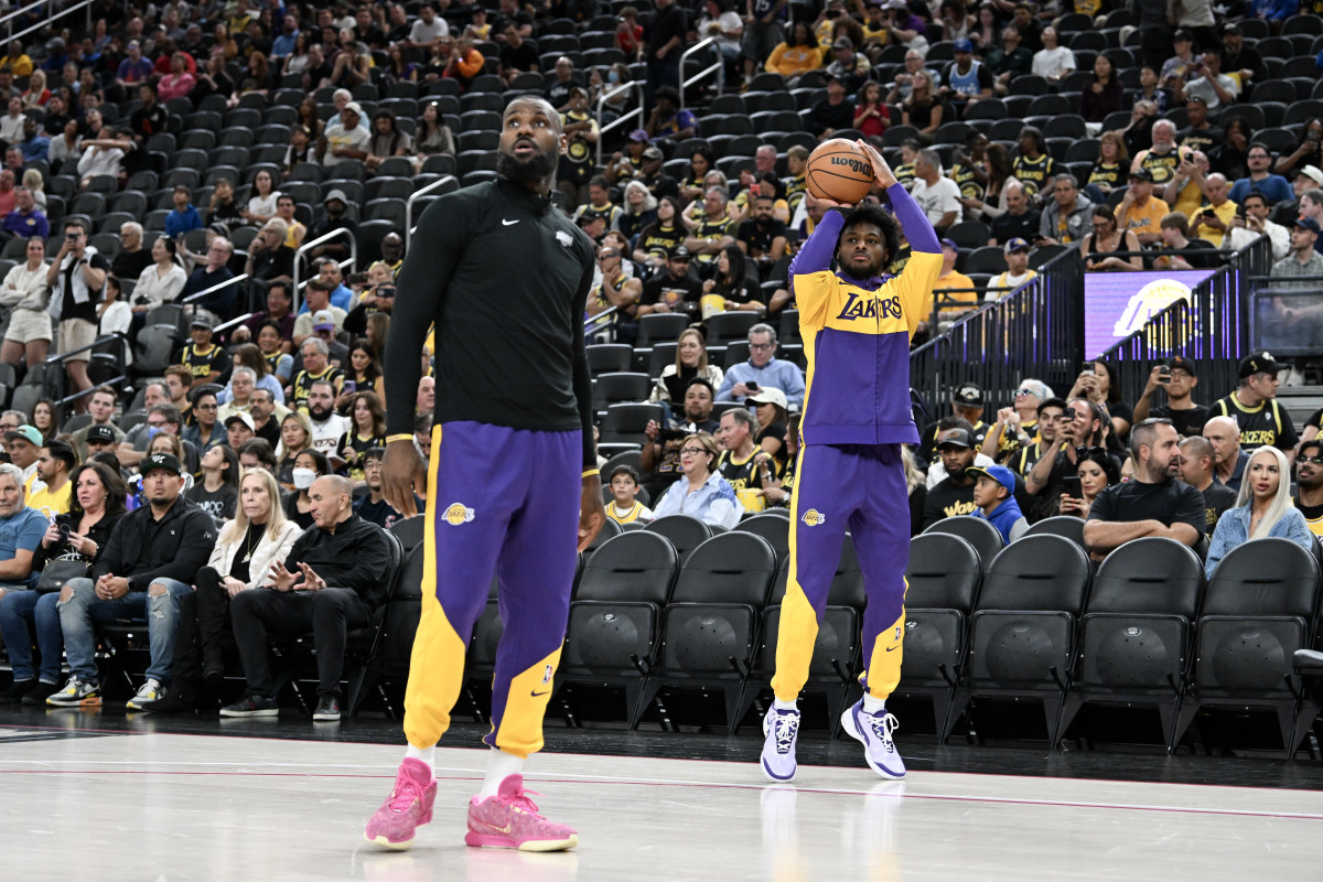 Lakers Trade Pitch Lands LeBron James, Bronny James With Warriors - Athlon Sports
