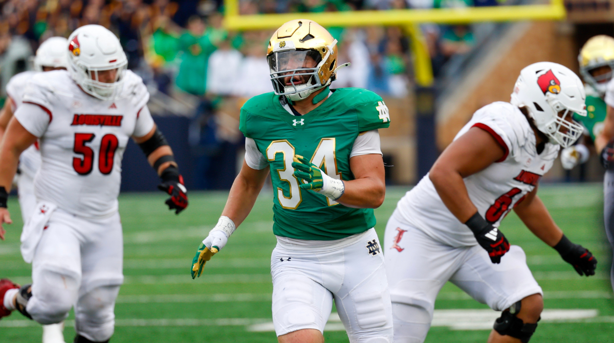 Notre Dame Linebacker Drayk Bowen Will Take On An Even Bigger Leadership Role In 2025 - Athlon ...