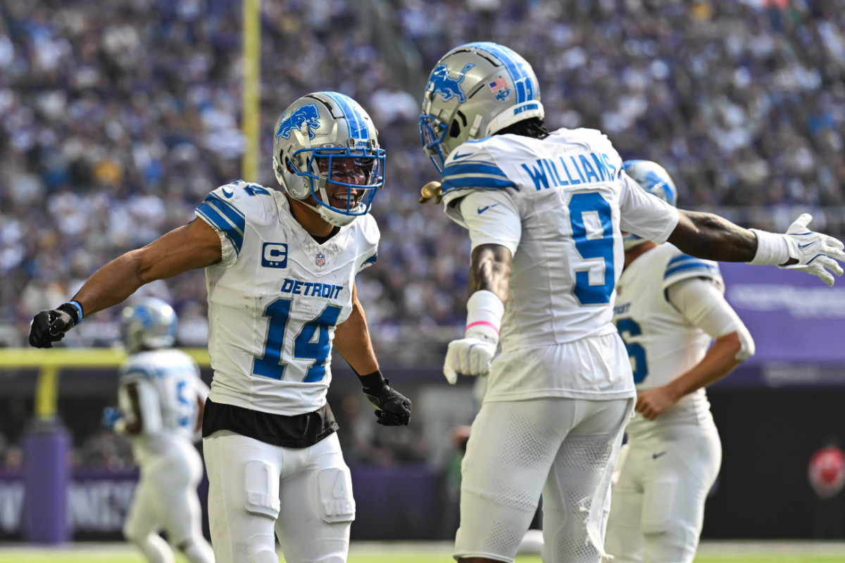 Amon-Ra St. Brown Shares 6-Word Reaction to Jameson Williams ...