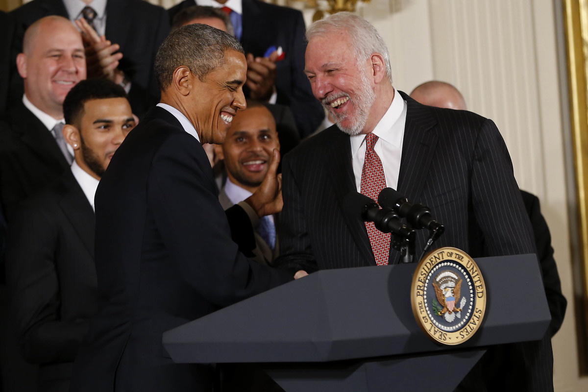 Spurs' Gregg Popovich Asks Important Questions During 13-Minute Donald Trump Tirade - Athlon Sports