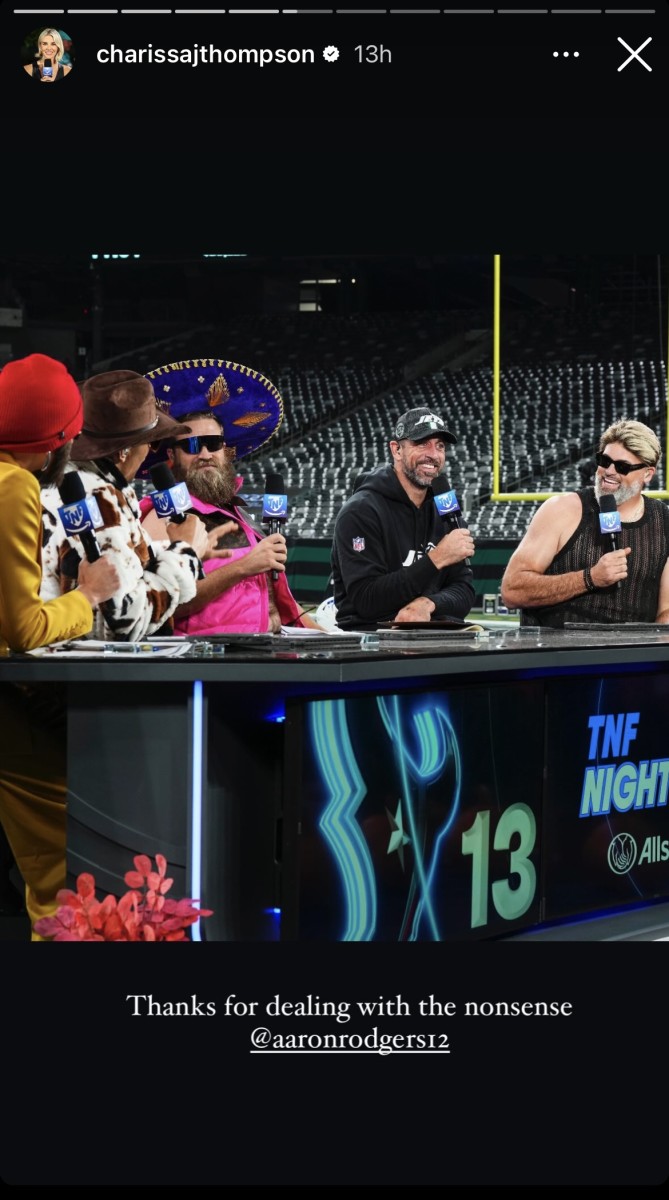 Charissa Thompson Sends Six-Word Message to Aaron Rodgers After ... Charissa Thompson Sends Six-Word Message to Aaron Rodgers After ...