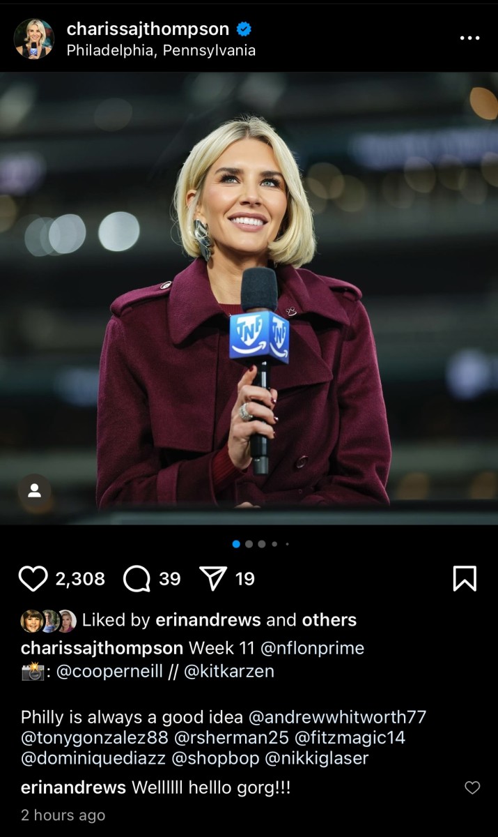 Erin Andrews Sends Three-Word Message to Charissa Thompson After ... Erin Andrews Sends Three-Word Message to Charissa Thompson After ...