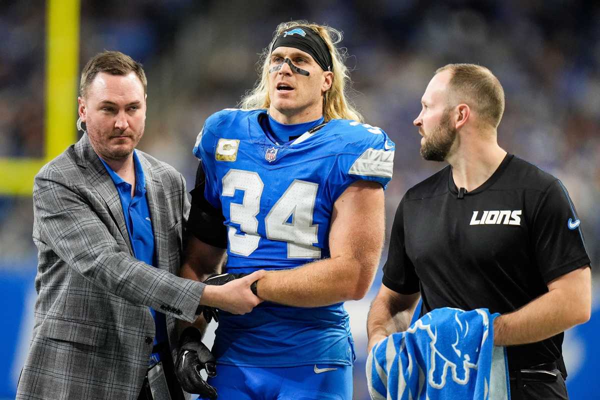 Lions LB Alex Anzalone Posts Emotional Message After Injury - Athlon Sports
