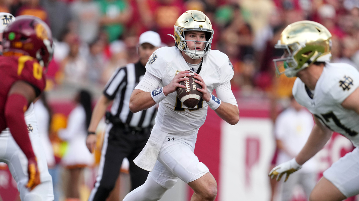 Riley Leonard's Growth Is Key To Notre Dame Having Postseason Success - Athlon Sports