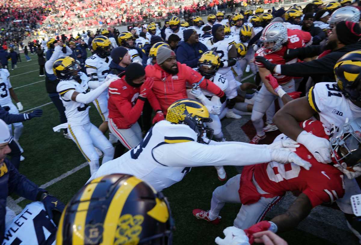 Big Ten Makes Final Decision on Punishment for Michigan-Ohio State Fight - Athlon Sports