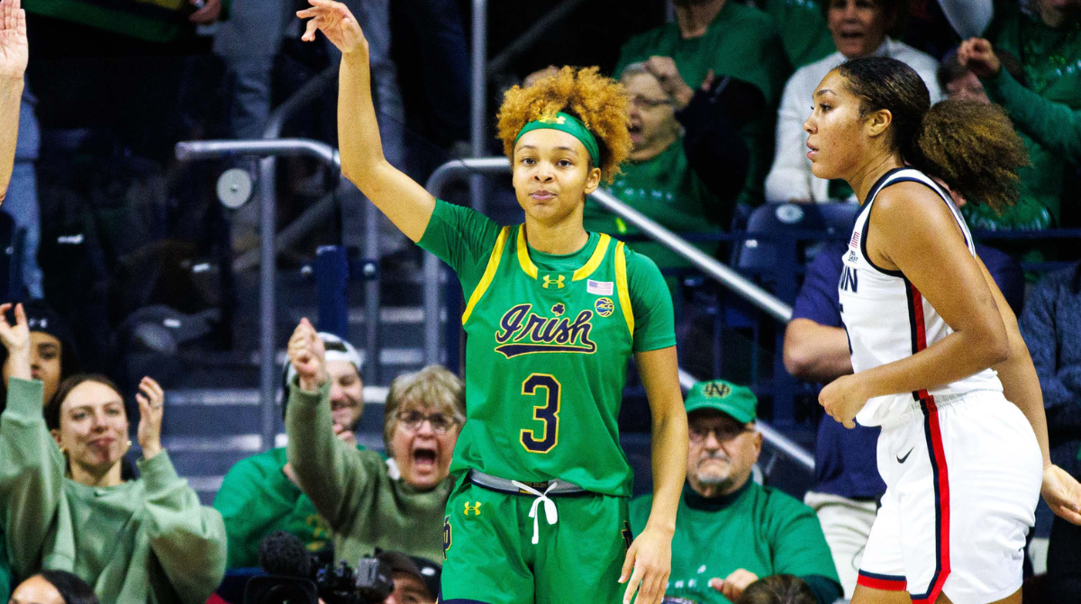 Notre Dame Notebook: Niele Ivey, Hannah Hidalgo, Irish Players Talk UConn Win - Athlon Sports