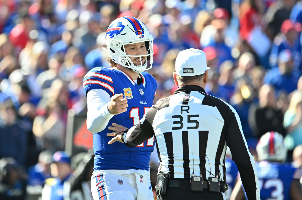 Josh Allen’s Interaction With Official Turns Heads - Athlon Sports