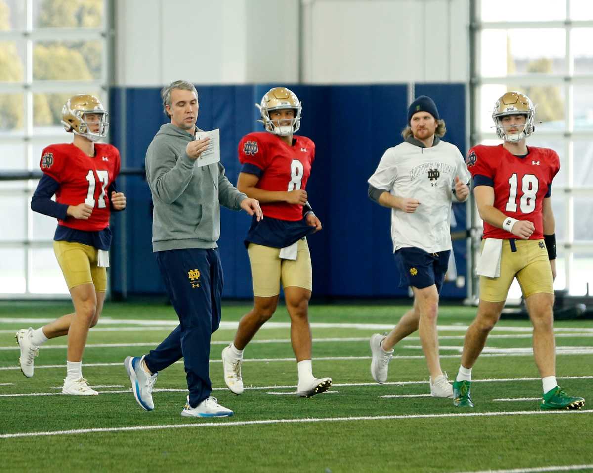 IB Nation Sports Talk: Notre Dame Spring Quarterback Competition Is Coming - Athlon Sports