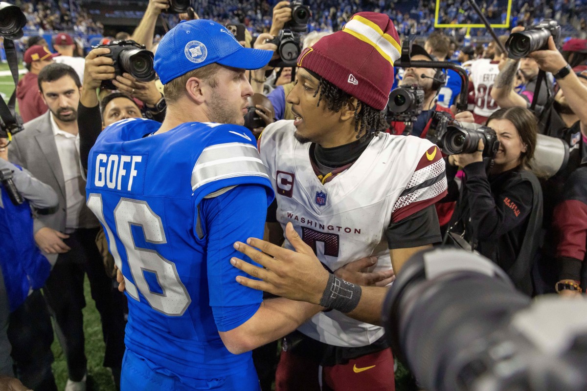 Jayden Daniels Reveals Washington Commanders New Identity In Shocking Upset Over Lions - Athlon ...