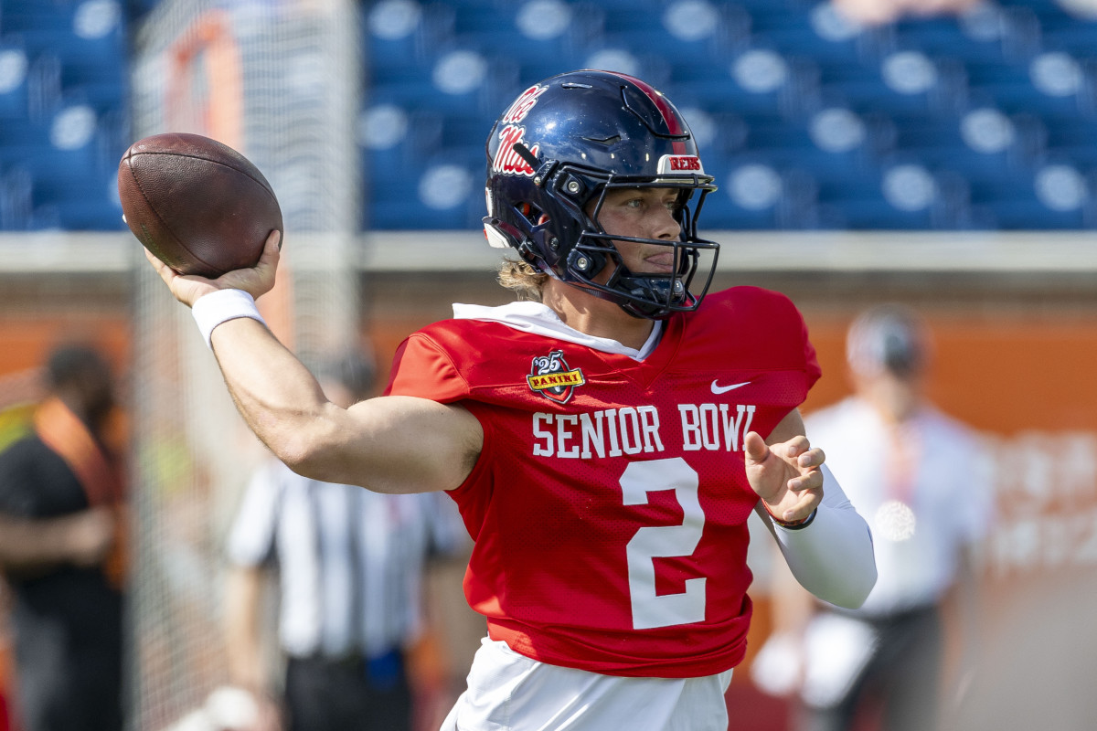 Jaxson Dart's GPA at Ole Miss Surfaces at Senior Bowl Ahead of NFL ...