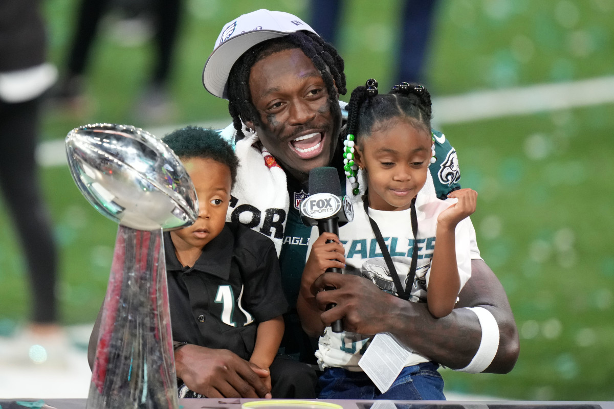 Philadelphia Eagles' A.J. Brown Makes Good On Hospitalized 'Hero' Super ...