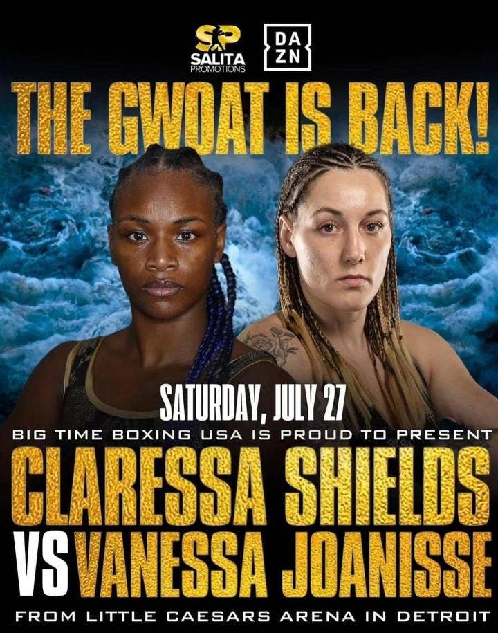 Big Time Boxing USA: SHIELDS VS. JOANISSE Explodes In Detroit On July ...