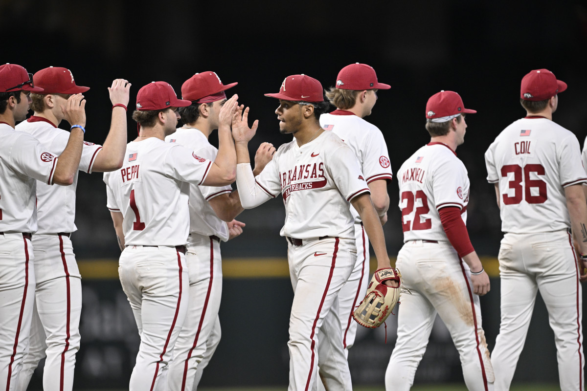 Arkansas Razorbacks Baseball Sweep South Carolina, Moving to 23-2 this Season - Athlon Sports