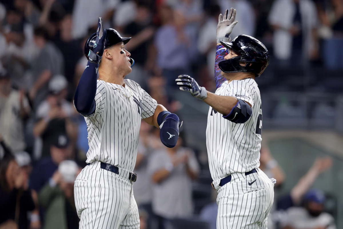Yankees Slugger Thinks Aaron Judge is Playing With a Cheat Code - Athlon Sports