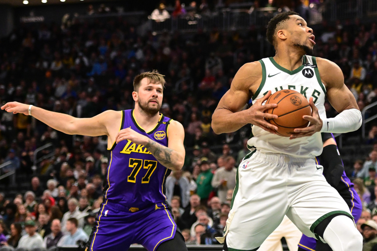 Fans React After Giannis Antetokounmpo Teases Potential Luka Doncic Team-Up - Athlon Sports