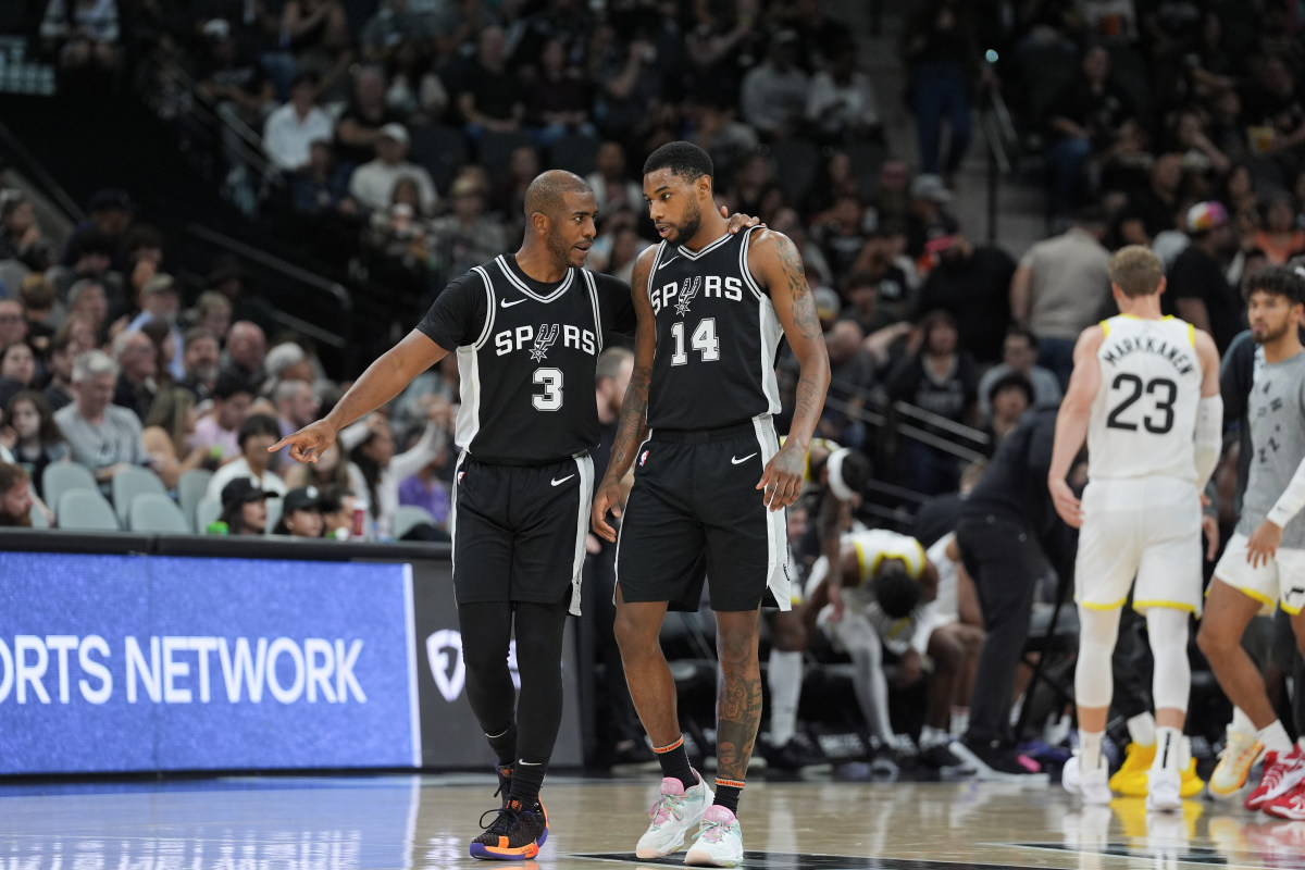 How San Antonio Spurs' Blake Wesley is Benefiting From Playing With Chris Paul - Athlon Sports