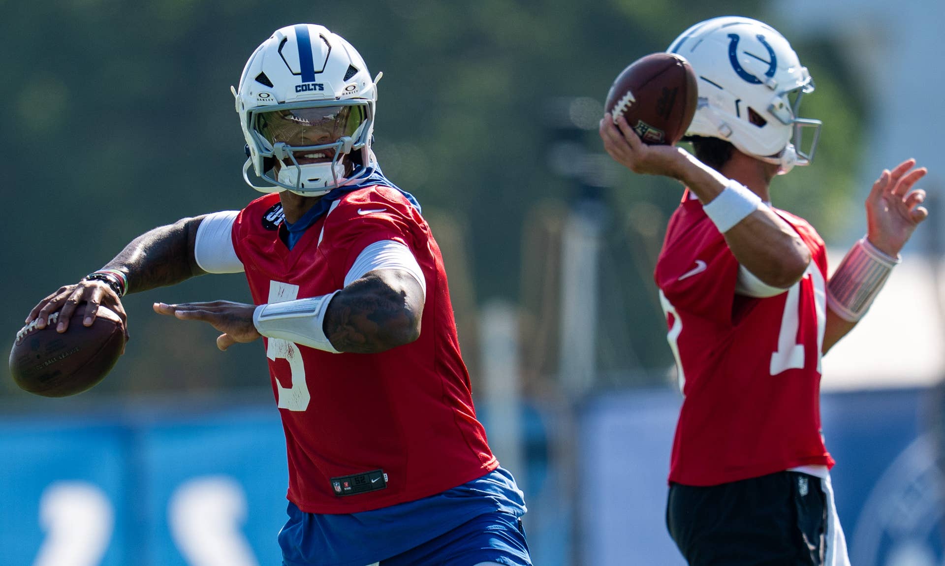 Up-and-Down Day for Colts QBs in First Training Camp Practice - Athlon ...