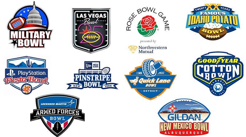 Top 10 College Football Bowl Logos of 2016 - Athlon Sports