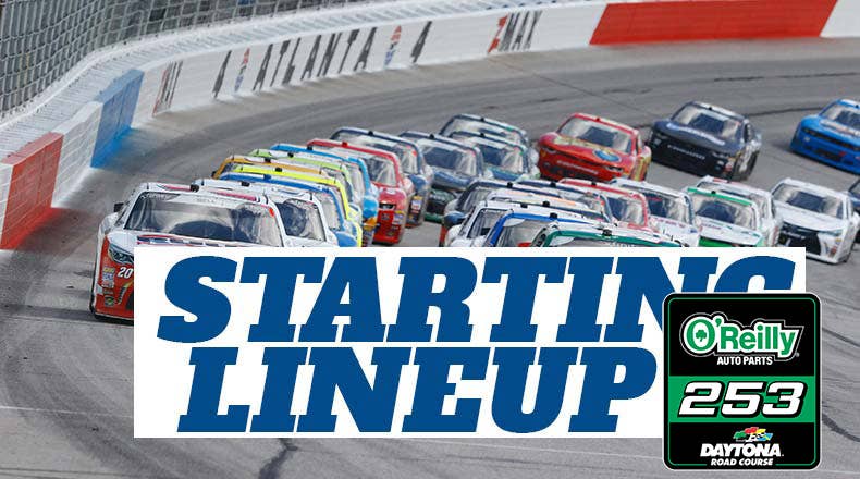 NASCAR Starting Lineup for Sunday's O'Reilly Auto Parts 253 at Daytona ...