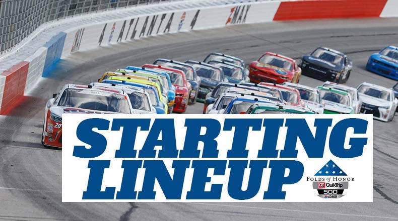 NASCAR Starting Lineup at Atlanta Motor Speedway - Athlon Sports