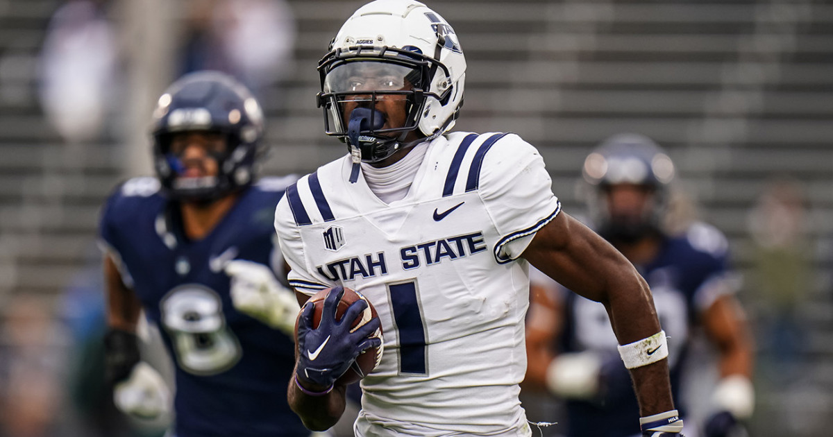2025 NFL Draft Scouting Report: Utah State WR Jalen Royals - Athlon Sports