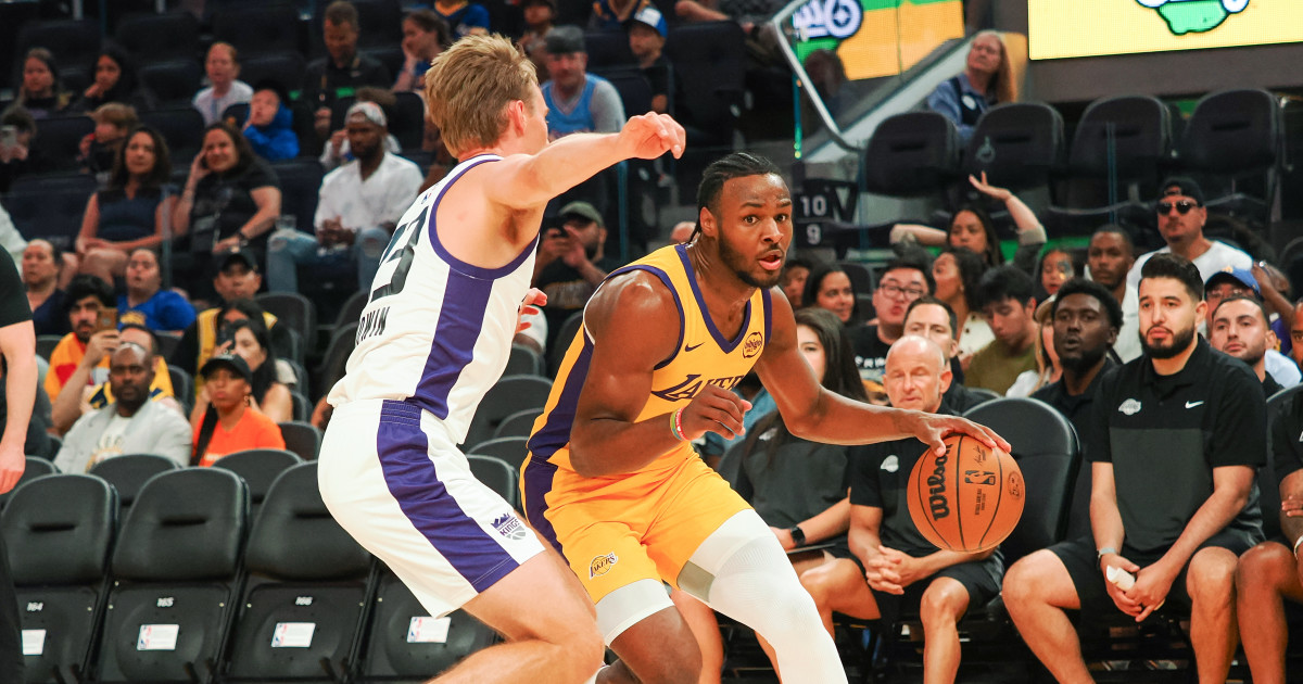 Bronny James Turning Heads After Lethal Step-Back In NBA Summer League ...