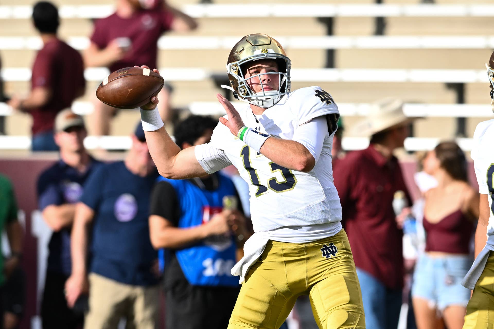 Texas A&M Player Ejected For Scary Hit On Notre Dame QB - Athlon Sports