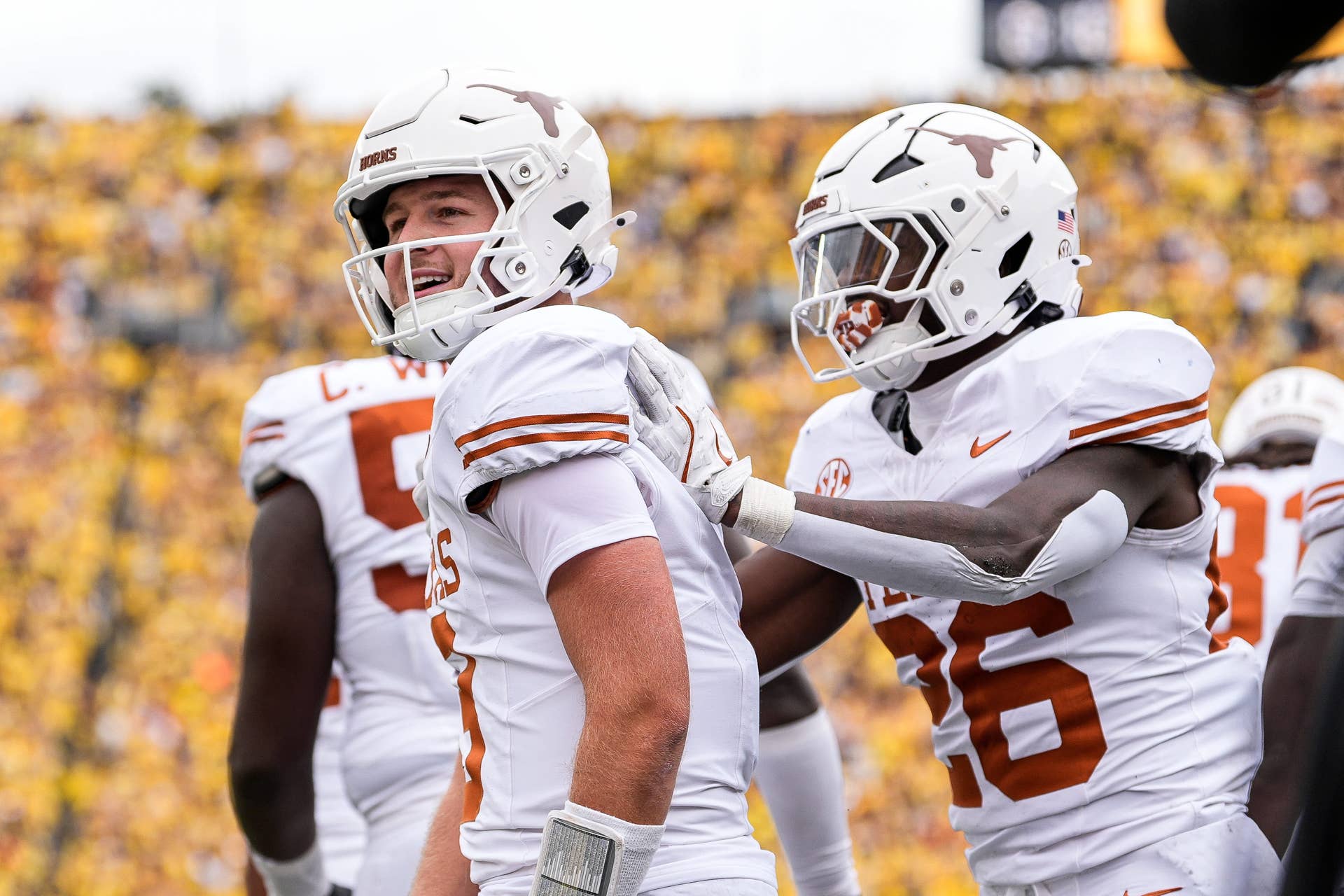 Texas' Unexpected Turnover Celebration vs. Michigan is Going Viral ...
