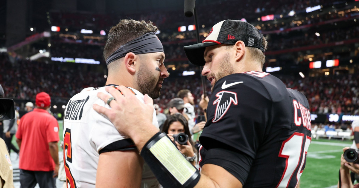 Postgame Handshake Between Kirk Cousins, Baker Mayfield Goes Viral - Athlon Sports